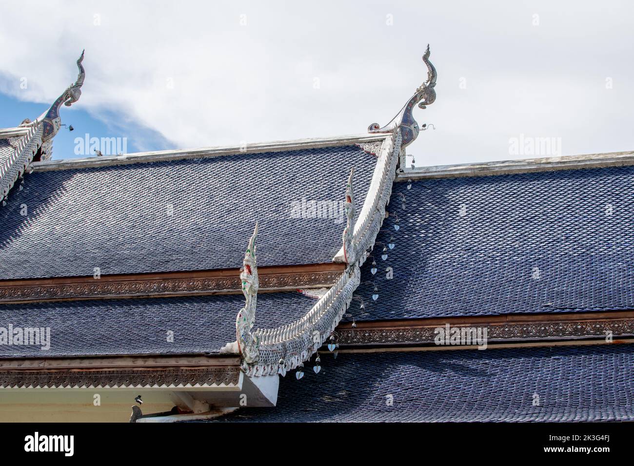 The temple roof is very beautiful Stock Photo - Alamy