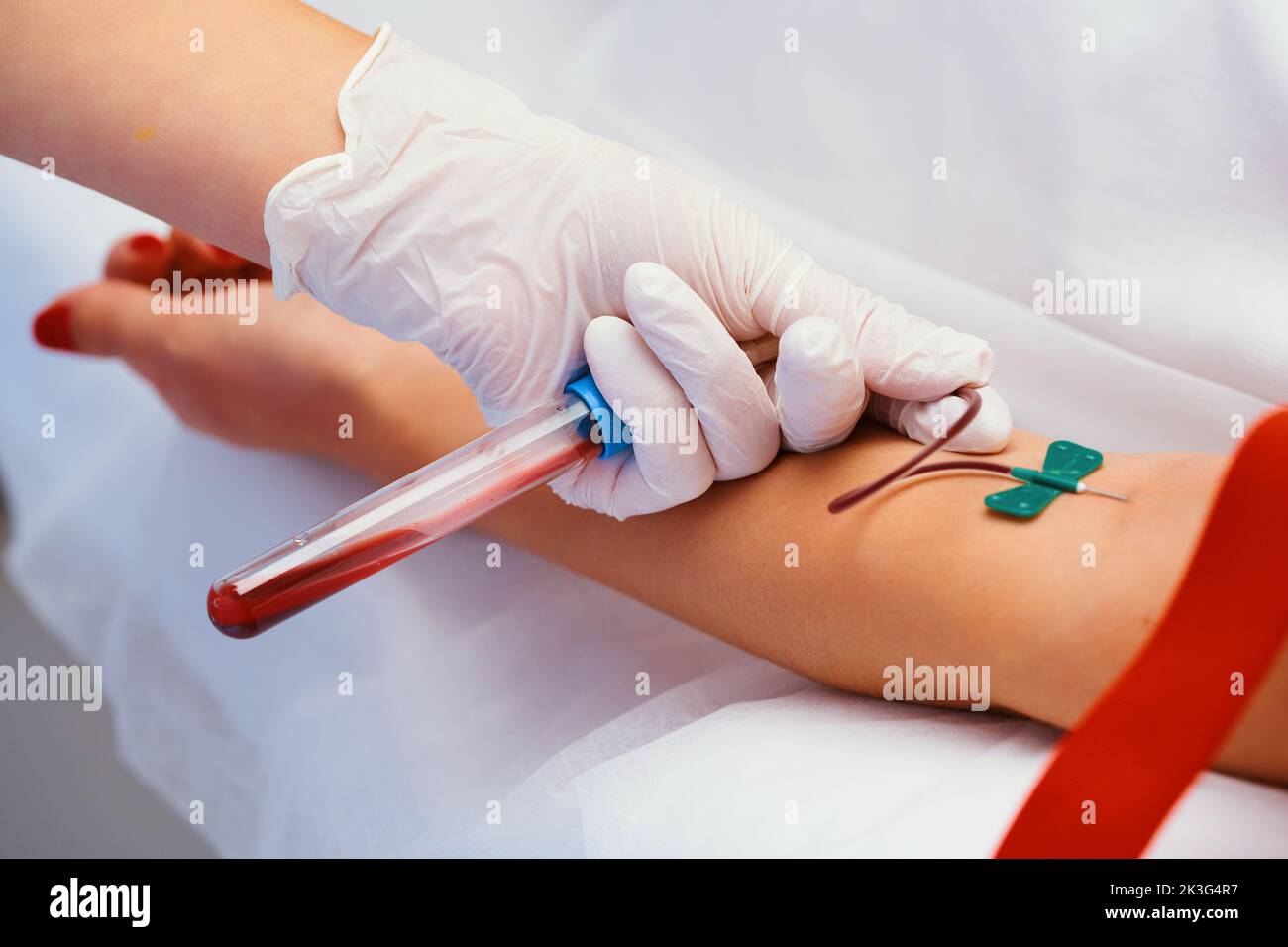 Taking a blood test Stock Photo - Alamy