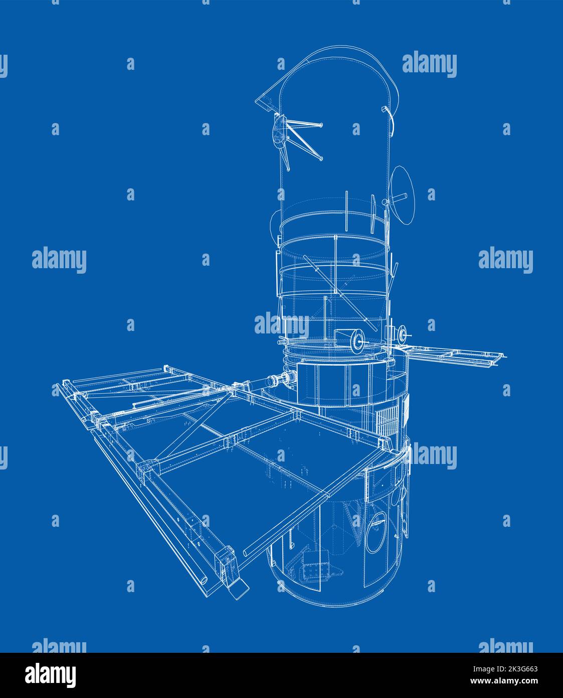 Hubble space telescope. Sattellite Stock Vector Image & Art - Alamy