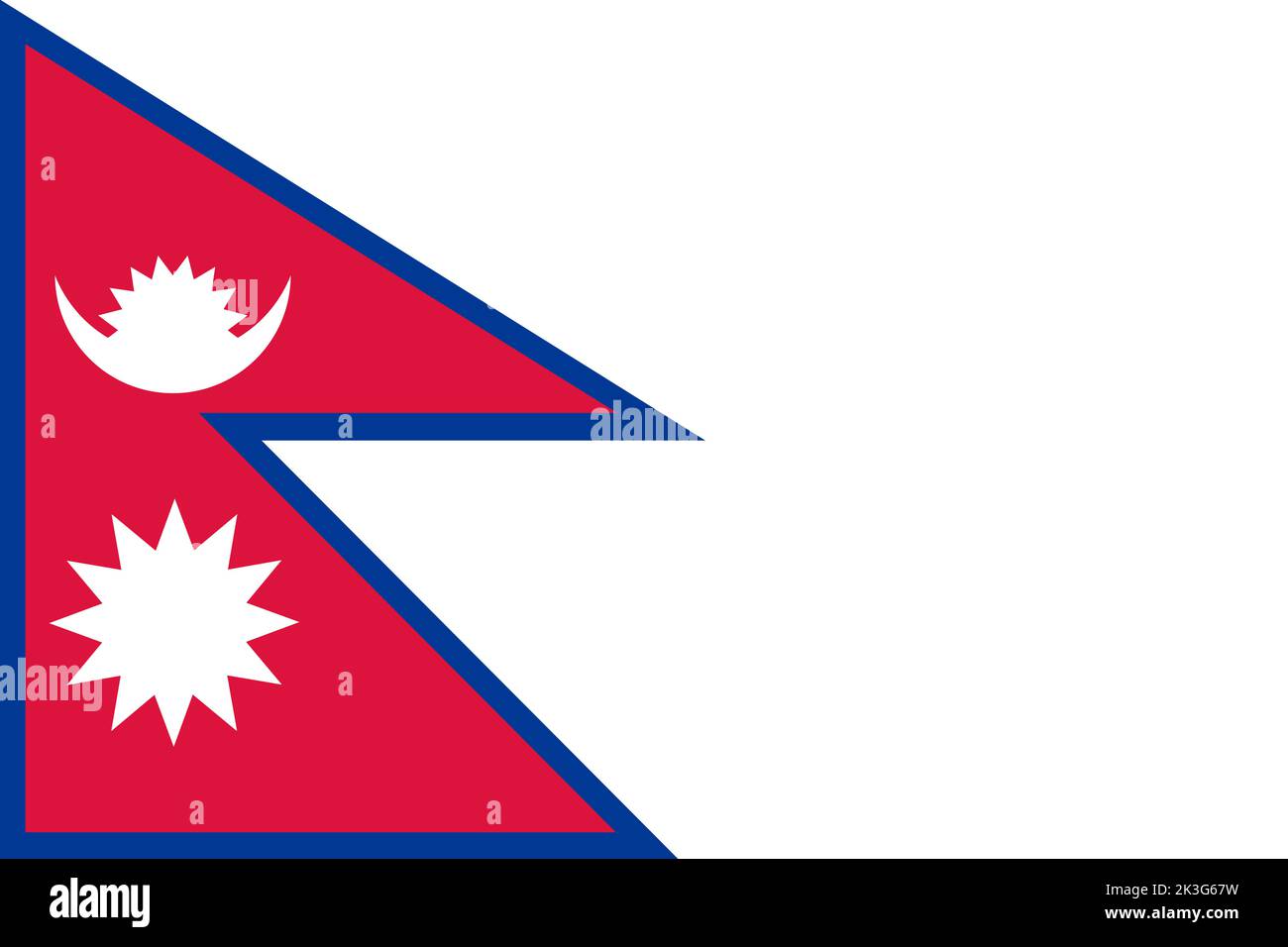 Nepal flag background illustration with clipping path Stock Photo - Alamy
