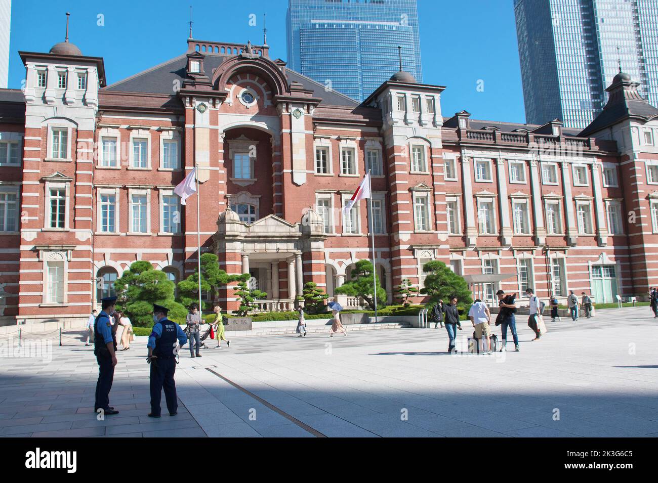 Members of Tokyo metropolitan police are seen patrolling at Tokyo ...