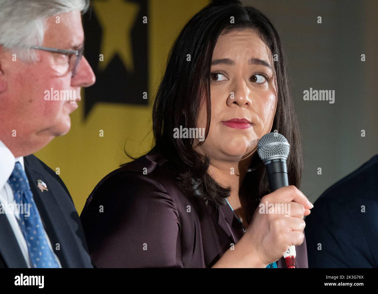 Austin, TX, USA. 24th Sep, 2022. Democratic candidate for Attorney ...