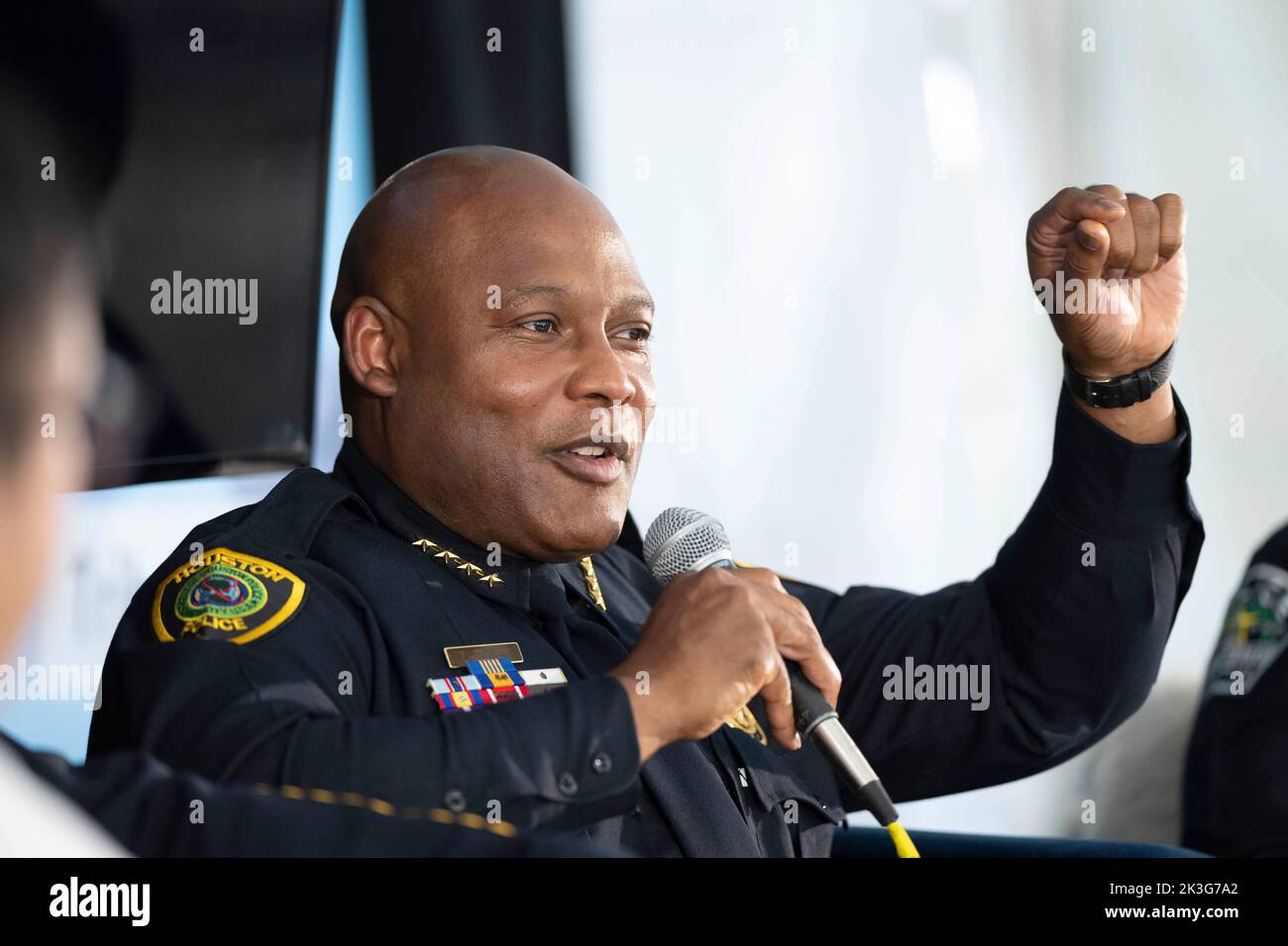 Austin, TX, USA. 24th Sep, 2022. Houston police chief TROY FINNER ...