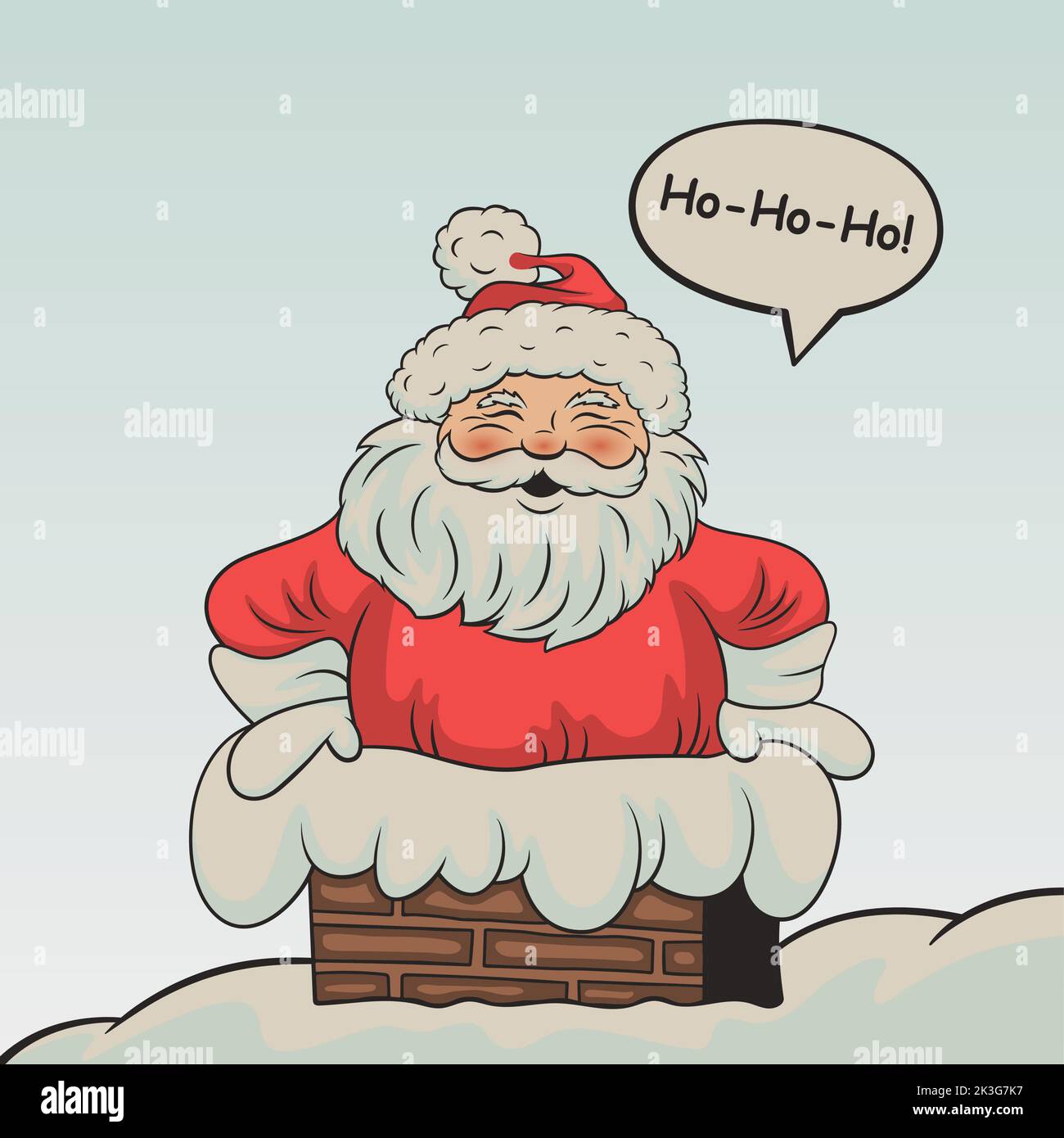 Santa cartoon laughing Stock Vector Images - Alamy