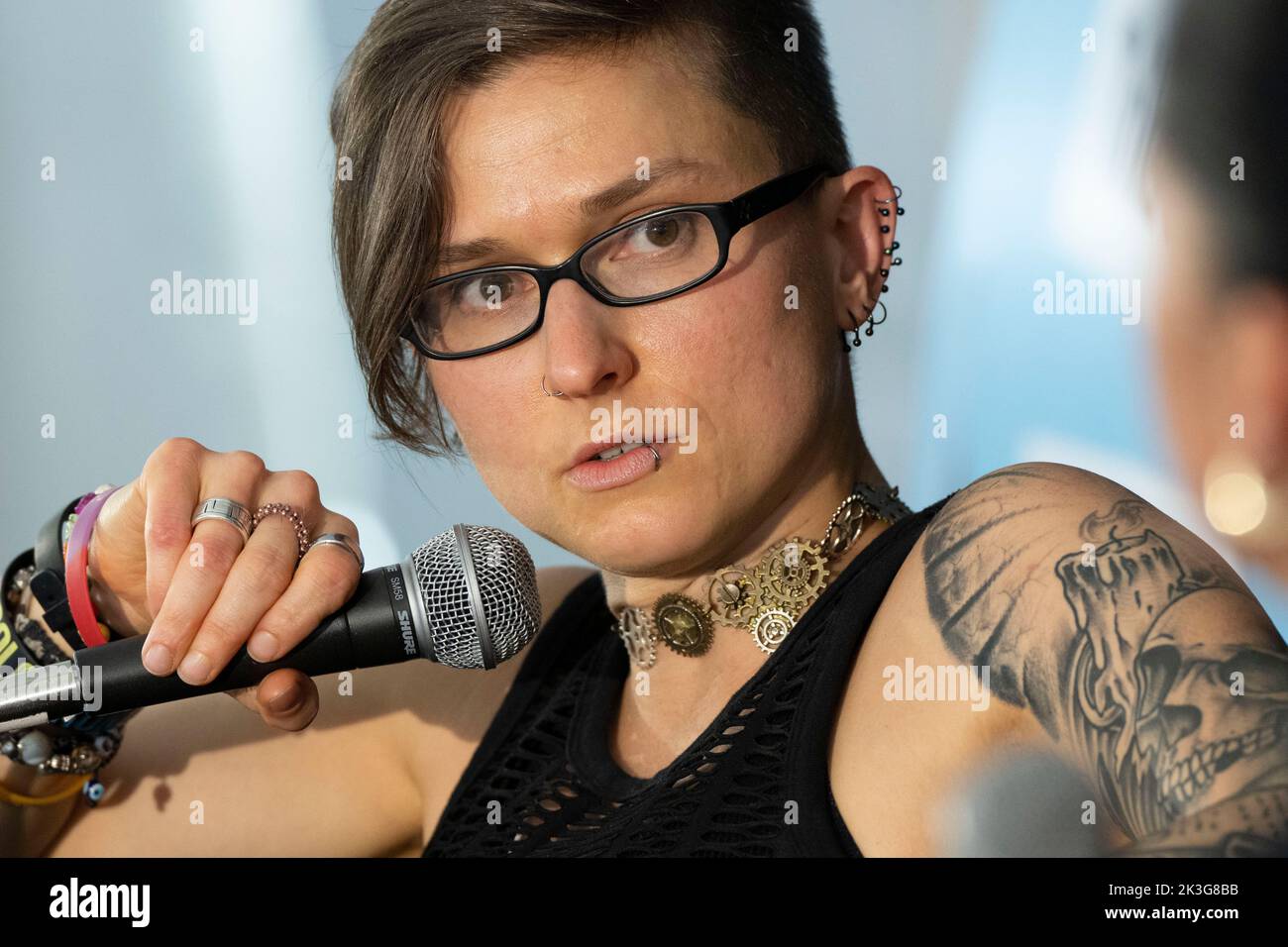 Austin, TX, USA. 24th Sep, 2022. Investigative reporter KERI BLAKINGER ...