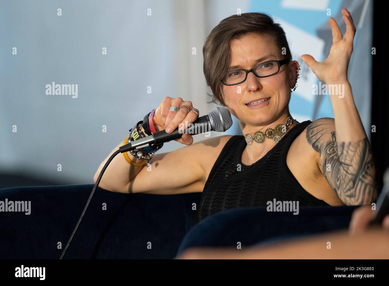 Austin, TX, USA. 24th Sep, 2022. Investigative reporter KERI BLAKINGER ...