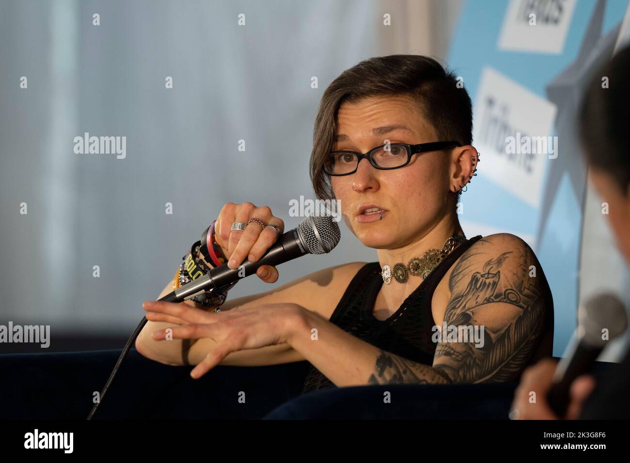 Austin, TX, USA. 24th Sep, 2022. Investigative reporter KERI BLAKINGER ...