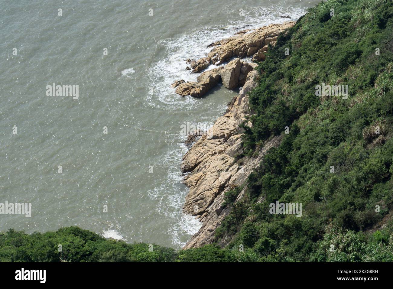 Spindrift and rocks by the sea, photo in Taizhou, Zhejiang, China Stock ...