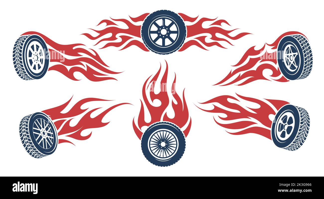 Ride rubber wheels Stock Vector Images - Alamy