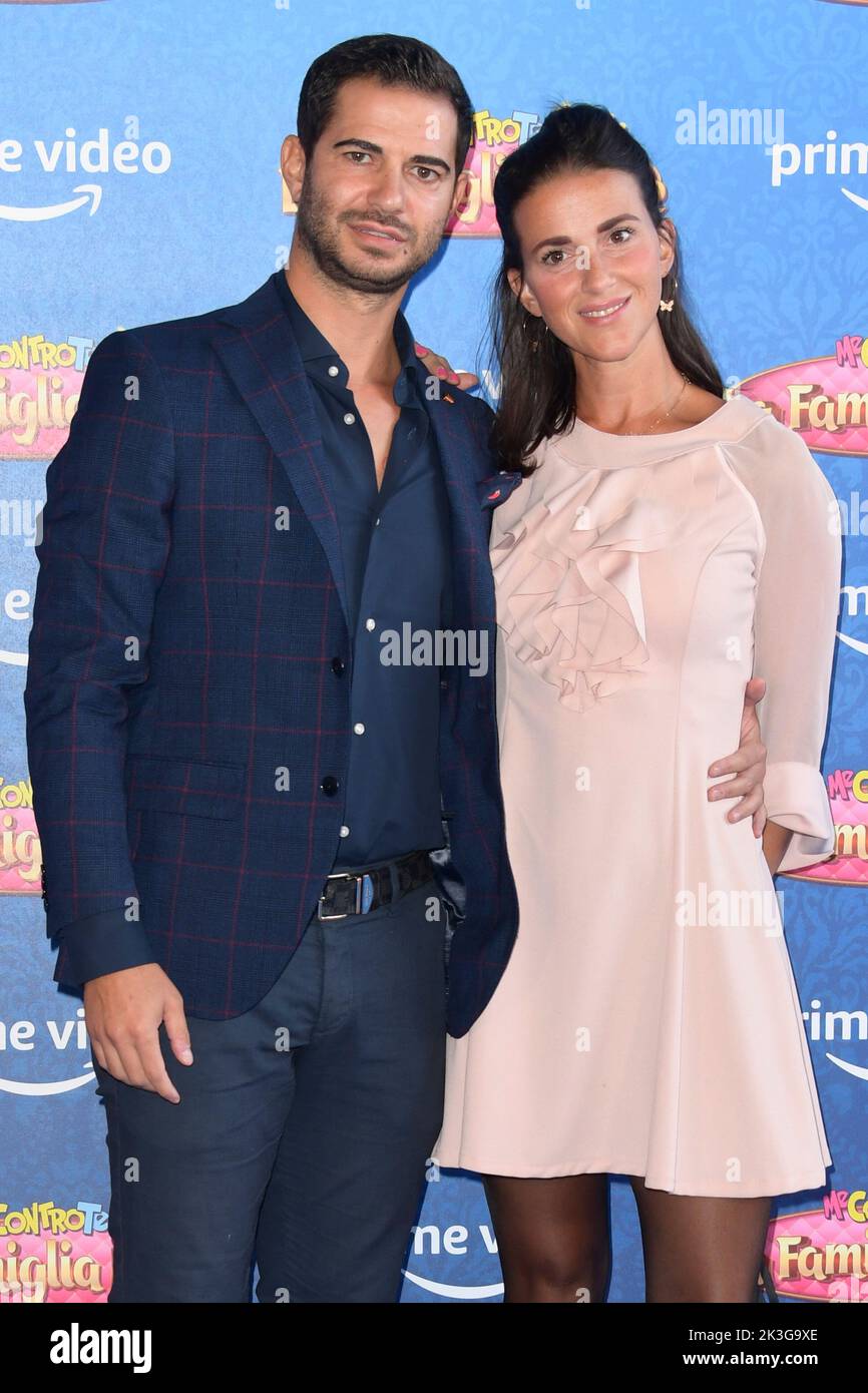 Rome, Italy - 26 Sept 2022, Nunzio Fresi and wife Federica attend the ...