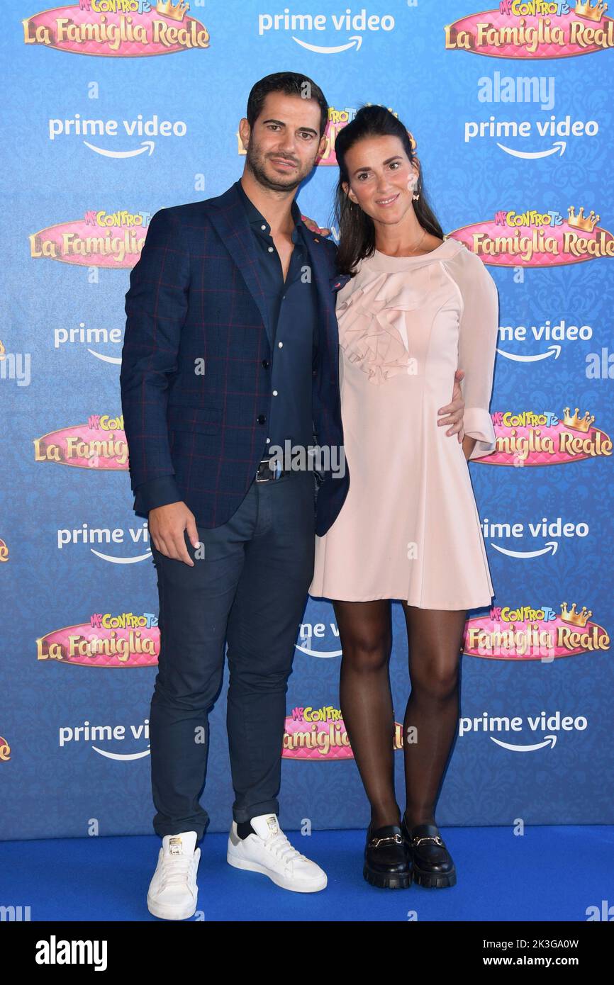 Rome, Italy - 26 Sept 2022, Nunzio Fresi and wife Federica attend the ...