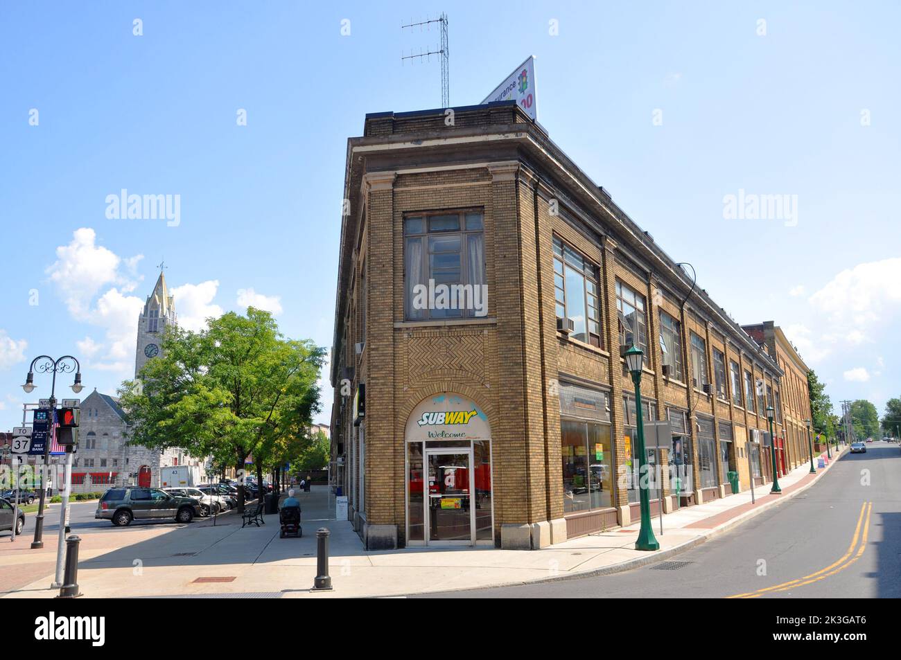 Historic commercial building on Public Square in downtown Watertown ...
