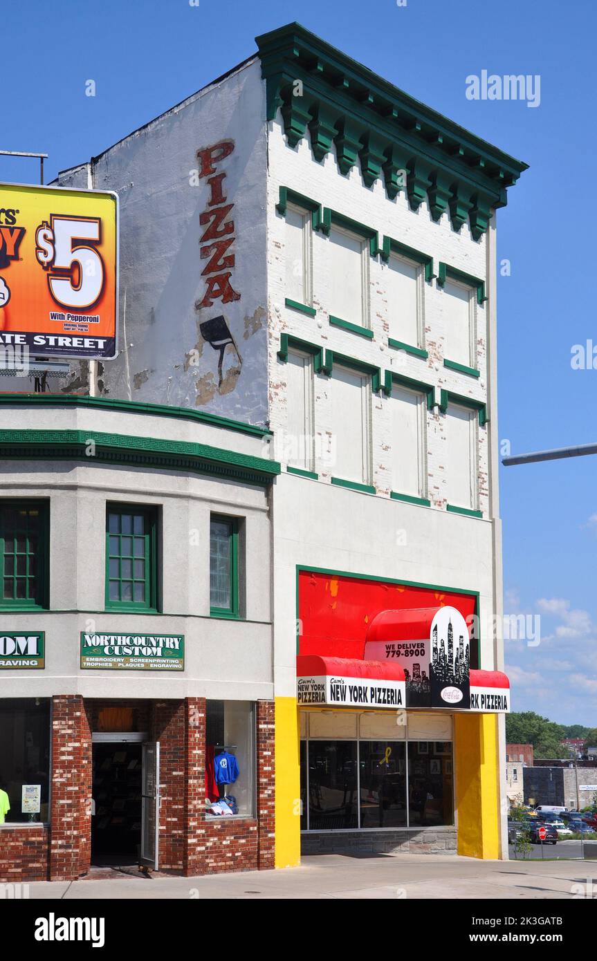 Historic commercial building on Public Square in downtown Watertown ...