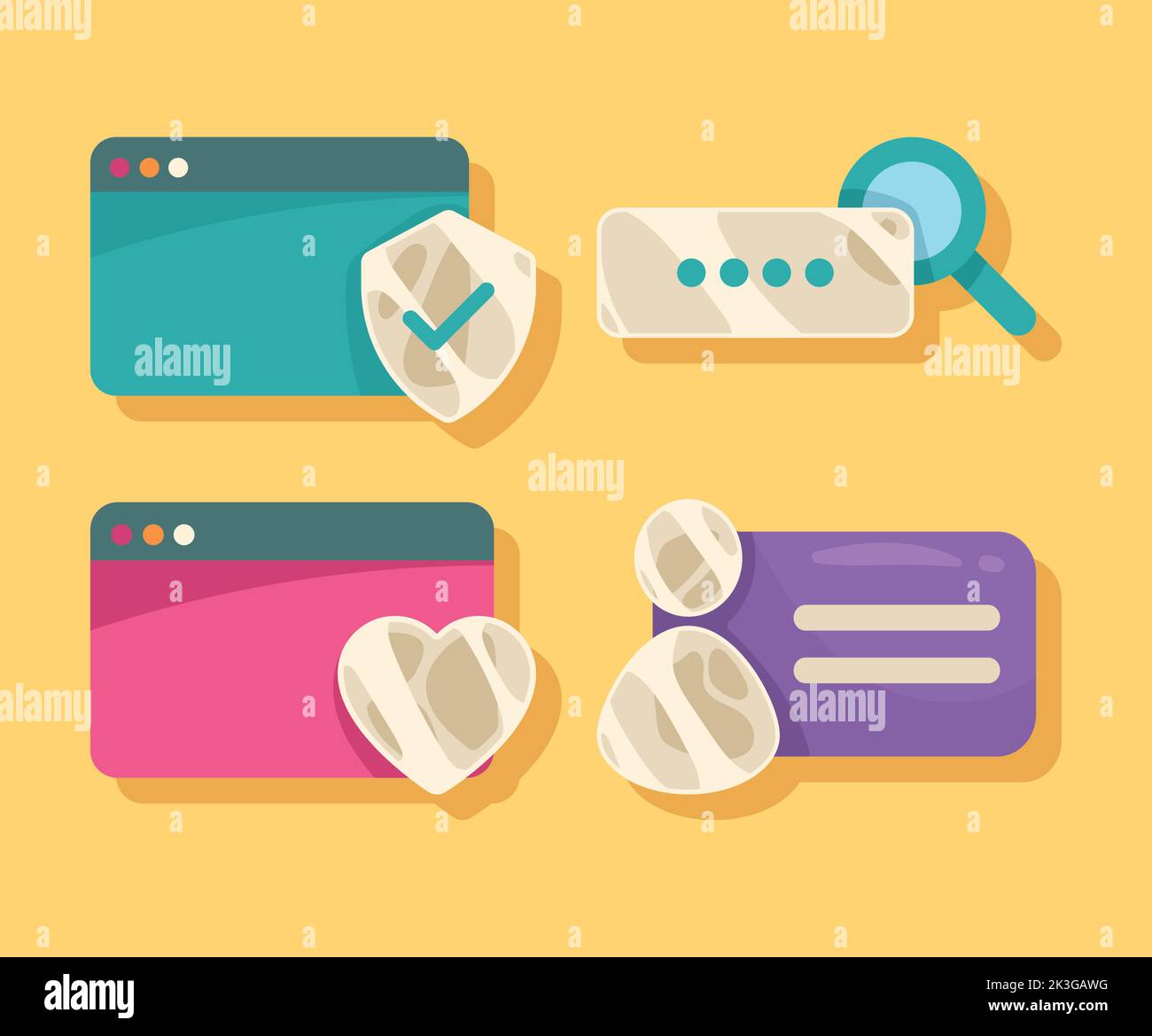 webpages glassmorphism style icons Stock Vector Image & Art - Alamy