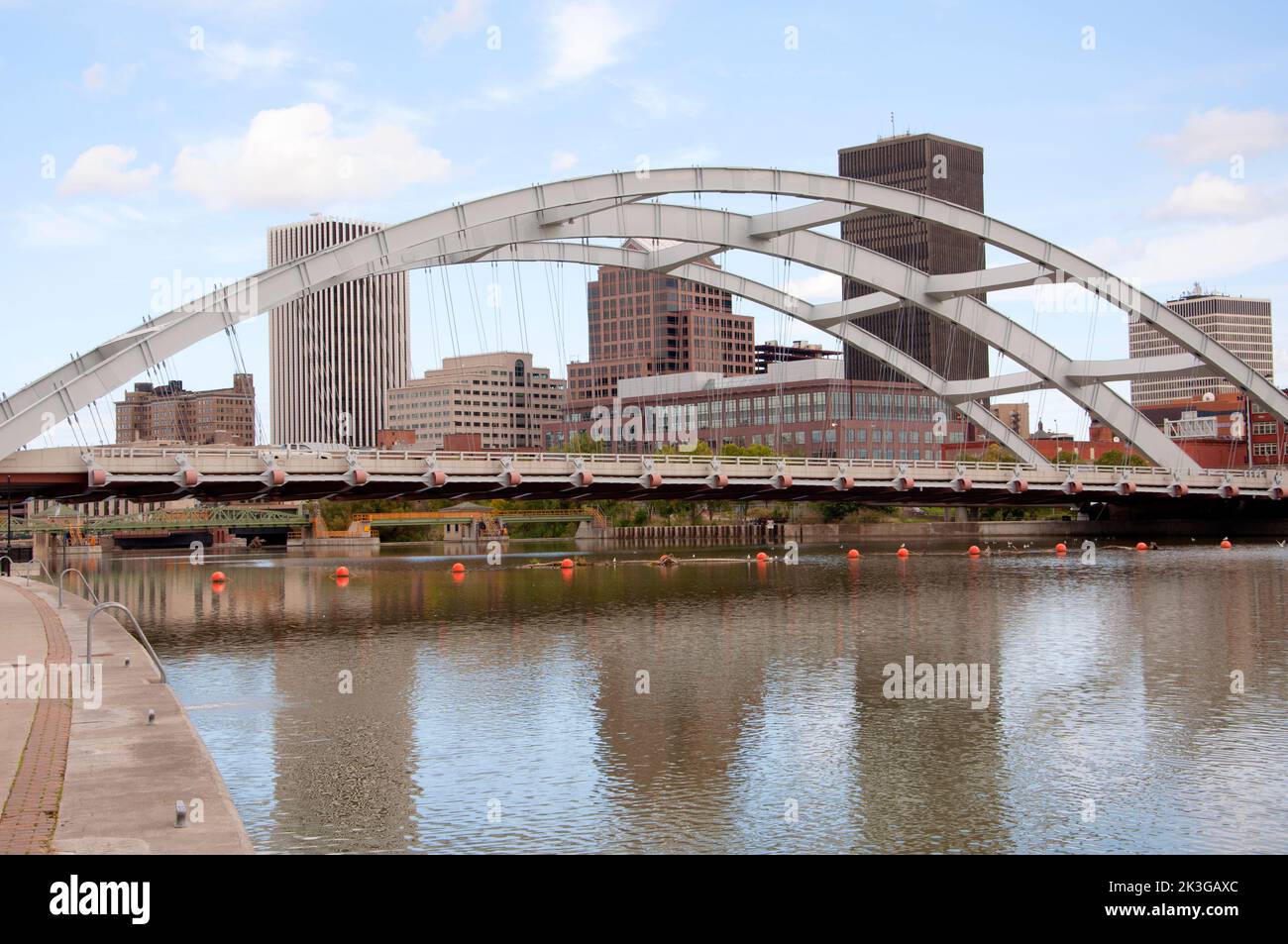 Frederick Douglass–Susan B. Anthony Memorial Bridge over Genesee River ...