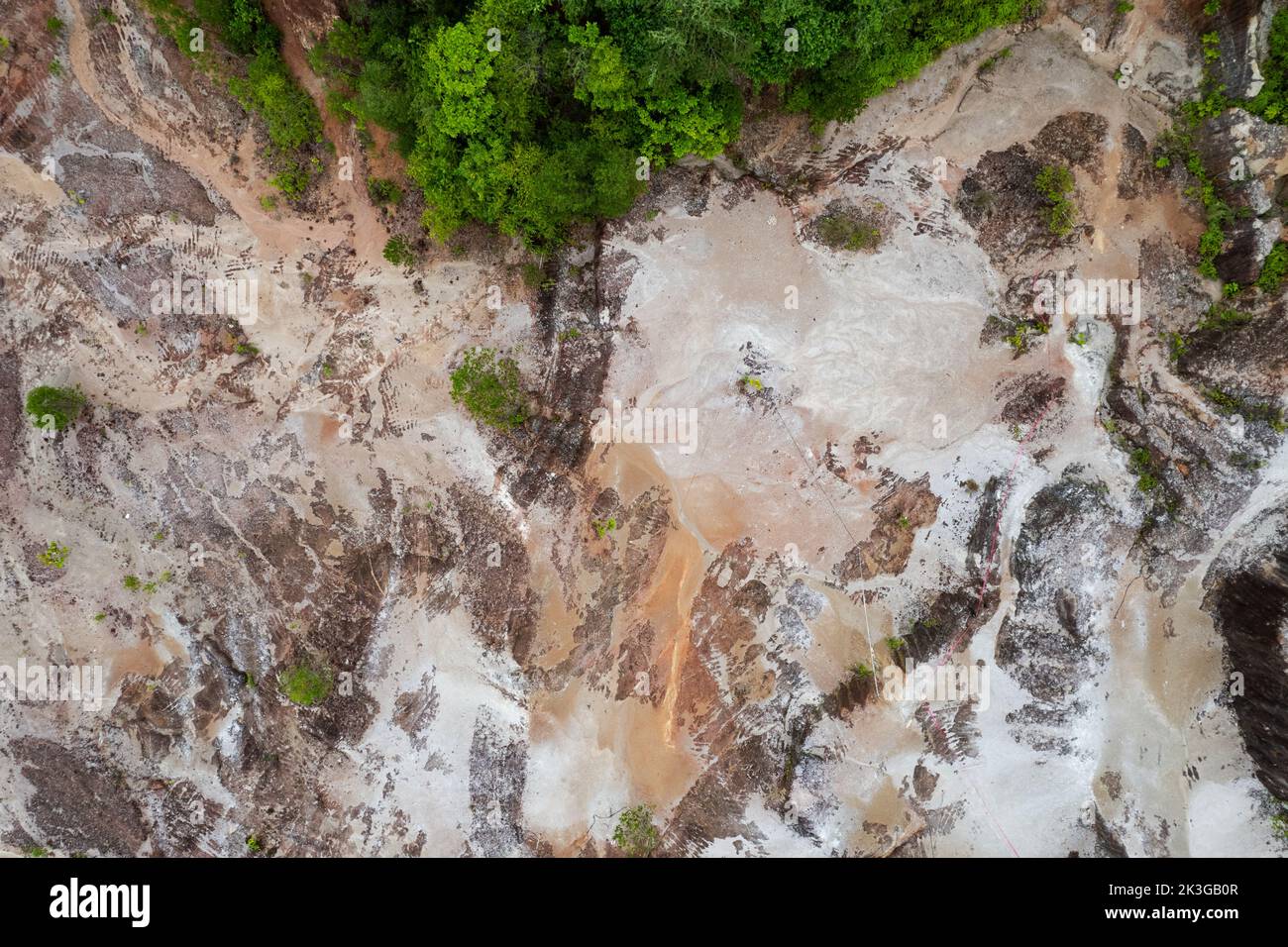 Aerial view of dry land landscape,bird eye view. Nature environment ...