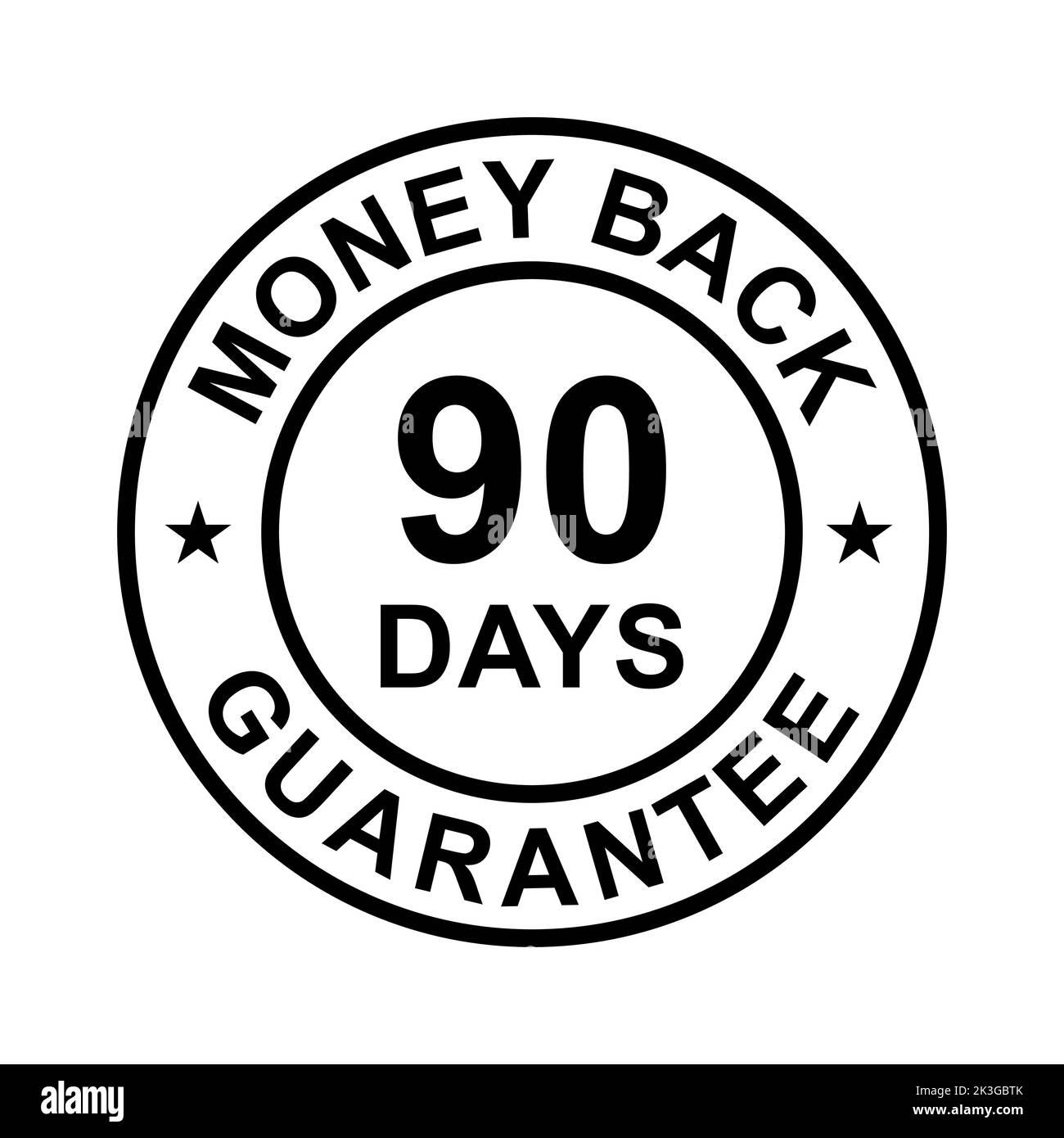 100% money back guarantee Stock Vector Images - Alamy
