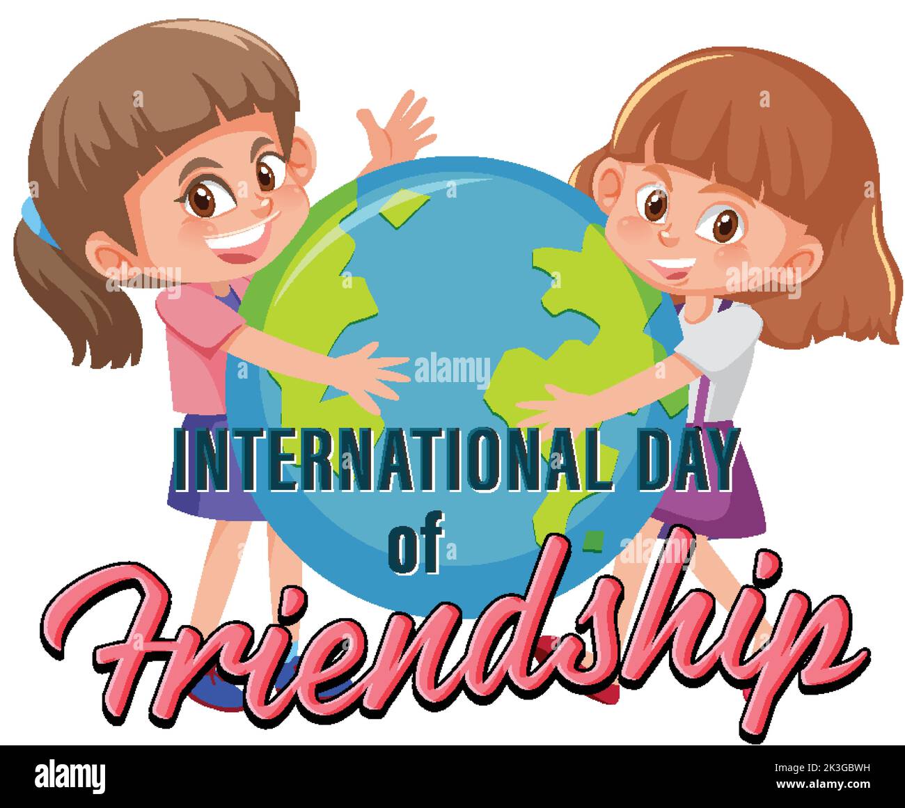 International Friendship Day banner design illustration Stock Vector ...