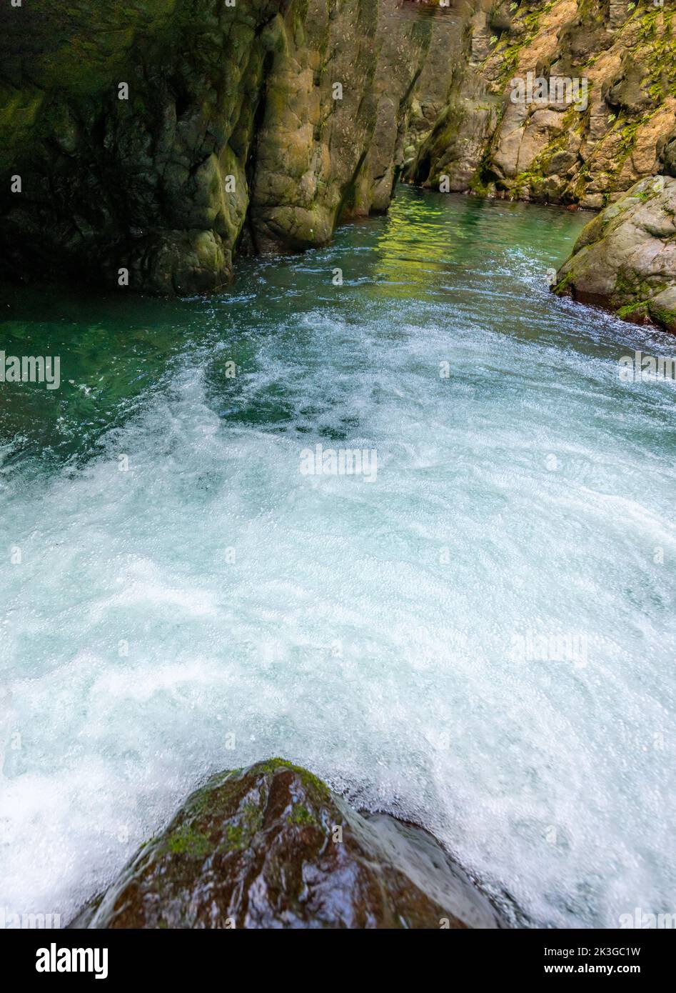 Mountain Spring and Waterfall in Emei Mountain, Sichuan Province, China ...