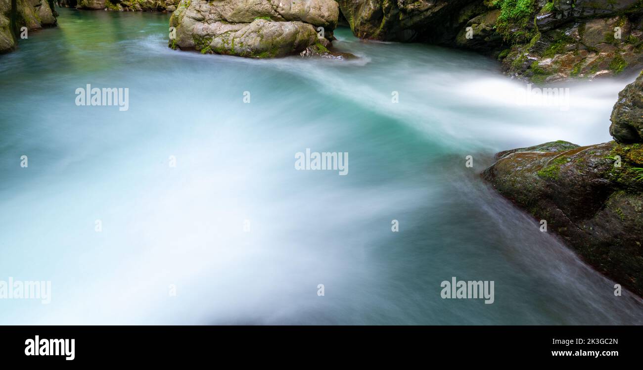 Mountain Spring and Waterfall in Emei Mountain, Sichuan Province, China ...