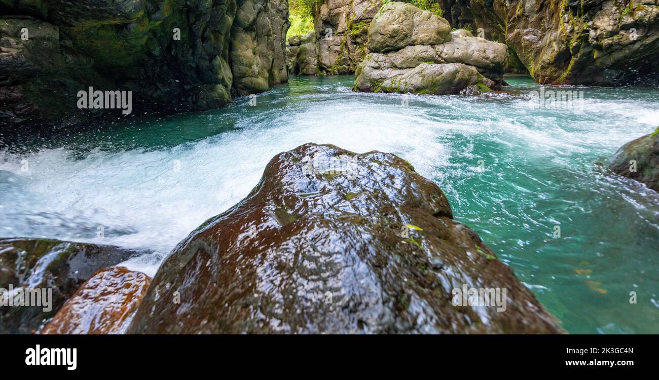 Mountain Spring and Waterfall in Emei Mountain, Sichuan Province, China ...