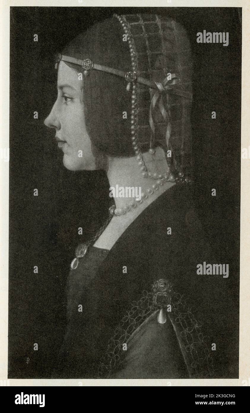 LEONARDO DA VINCI. BEATRICE D'ESTE Stock Photo - Alamy
