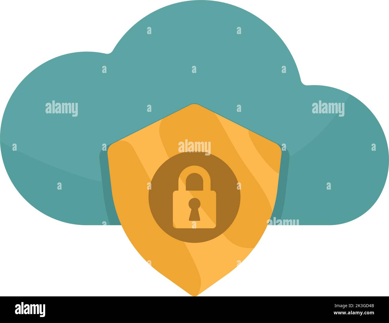cloud computing with padlock Stock Vector Image & Art - Alamy