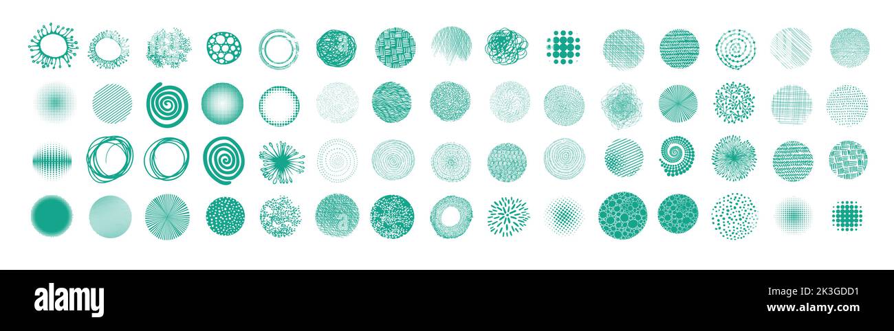 Graphic circles handmade texture. Vector illustration Stock Vector ...
