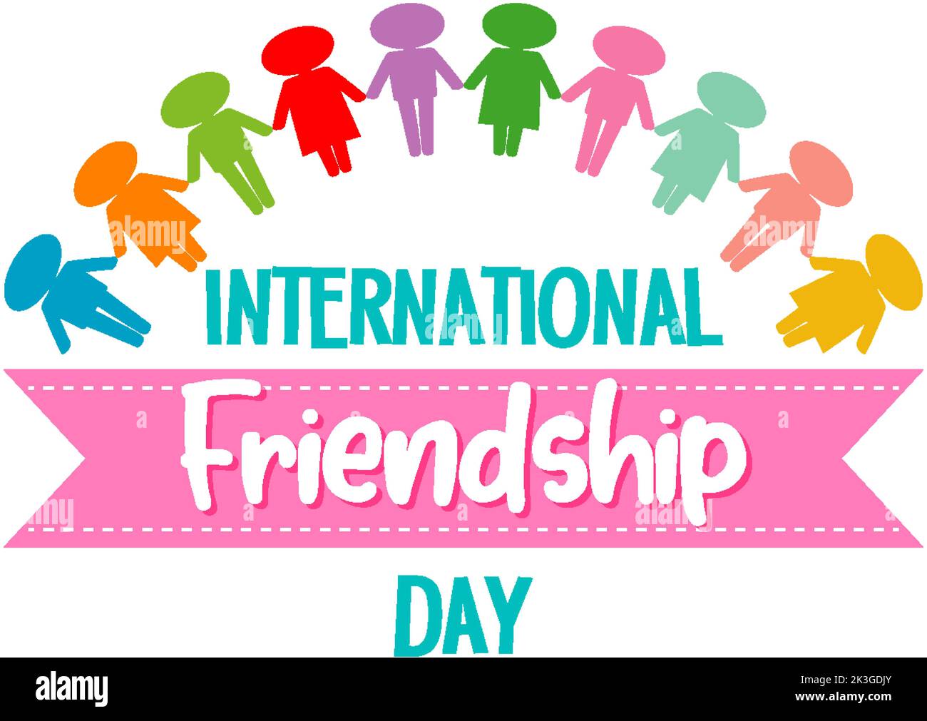 International Friendship Day banner design illustration Stock Vector ...