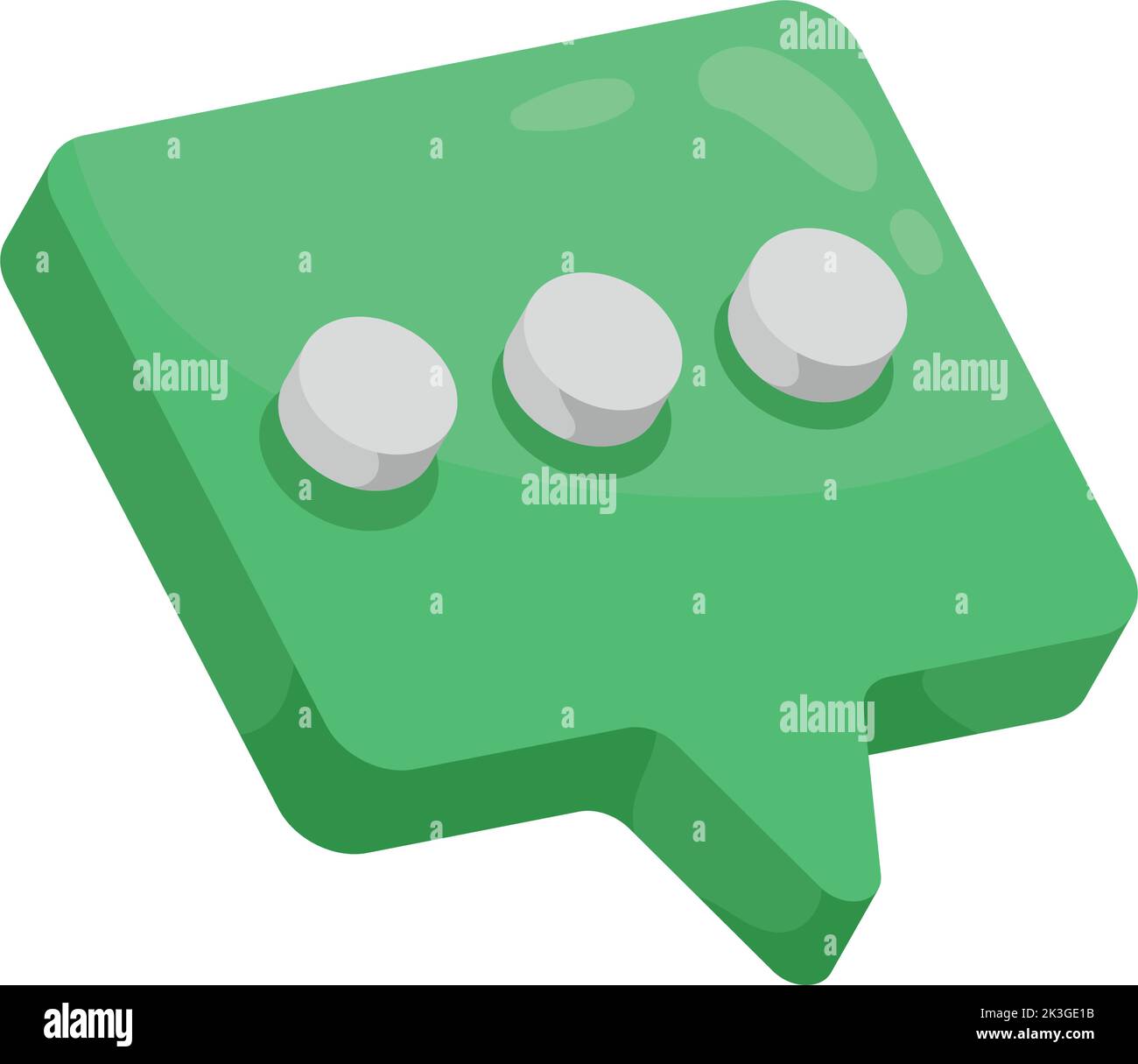 speech bubble 3d style Stock Vector Image & Art - Alamy