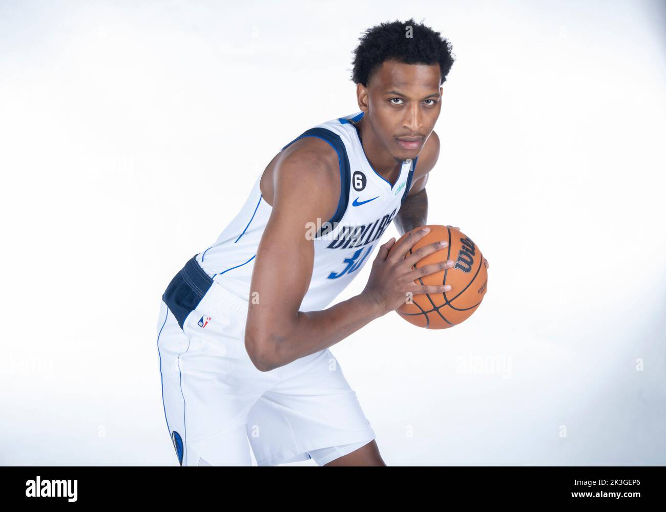 Sept 26, 2022: Dallas Mavericks forward Marcus Bingham Jr. #30 poses ...