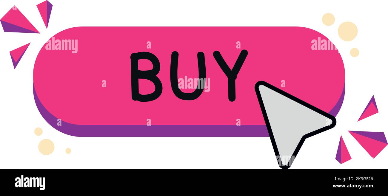 buy button with cursor Stock Vector Image & Art - Alamy