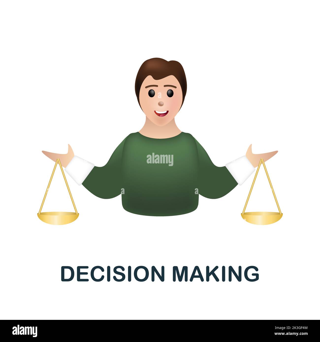 Decision Making icon. 3d illustration from corporate development ... Decision Making icon. 3d illustration from corporate development ...