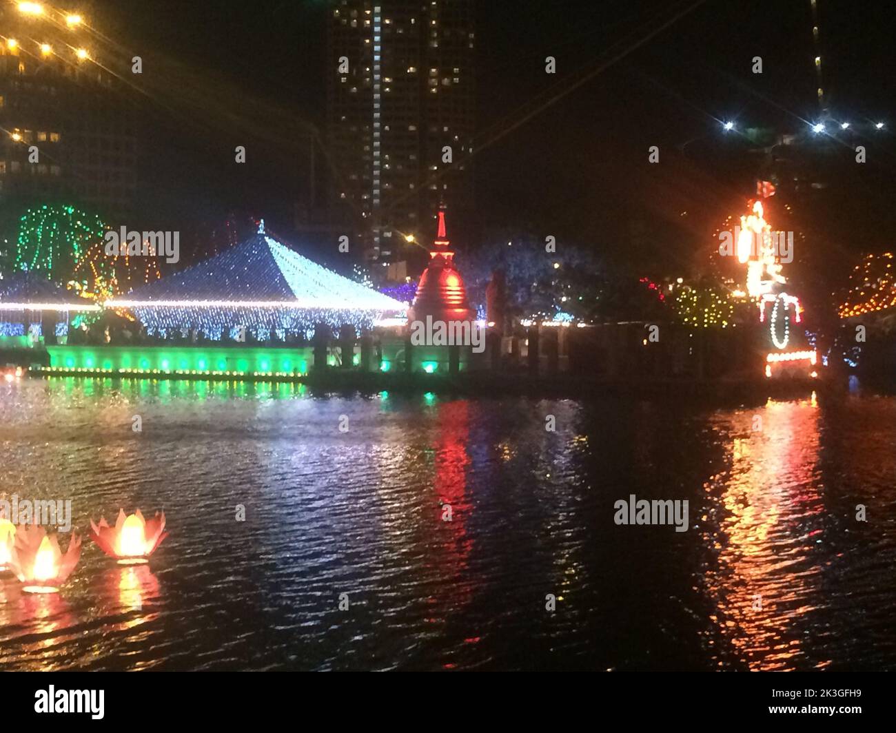 Vesak Day Celebrations in Sri Lanka Stock Photo - Alamy