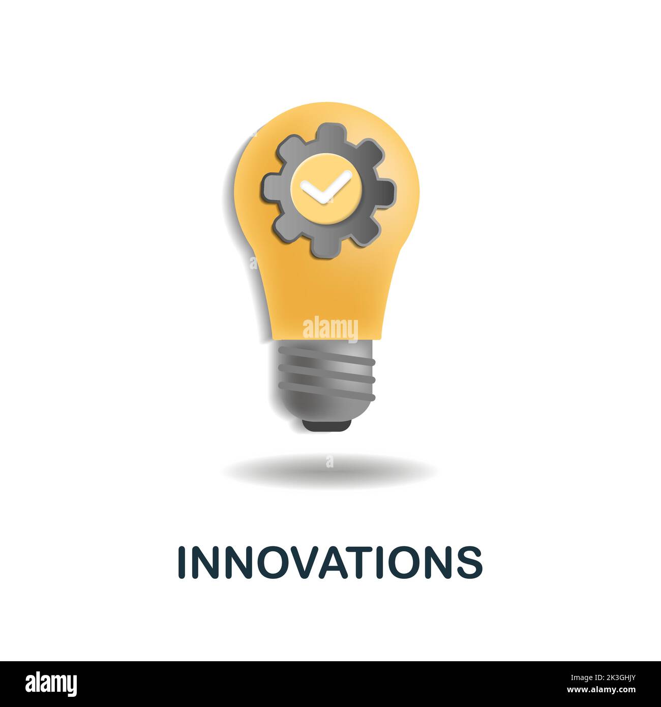 Innovations icon. 3d illustration from company value collection ...