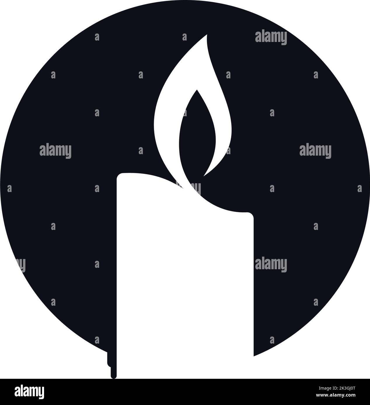 Candle Vector icon design illustration Template Stock Vector Image ...