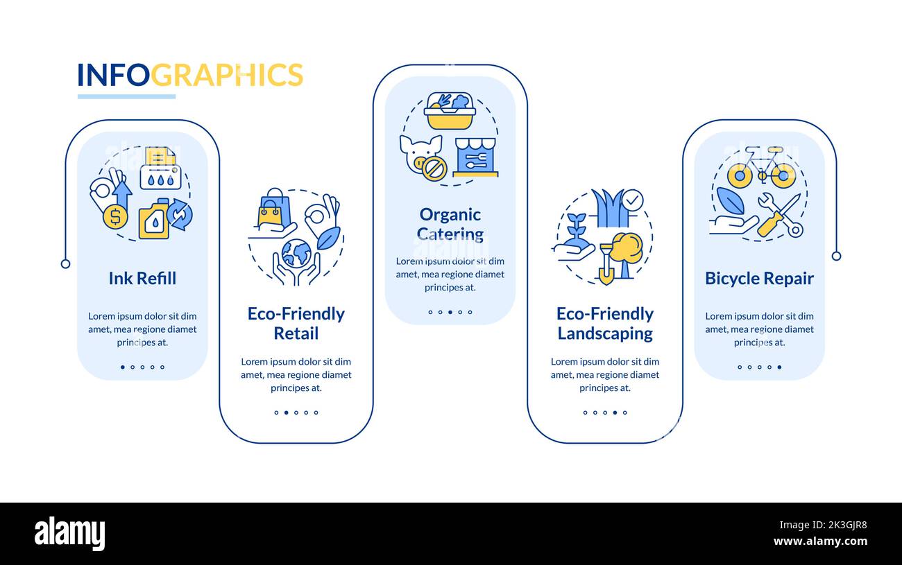 Green business ideas blue rectangle infographic template Stock Vector Image & Art - Alamy