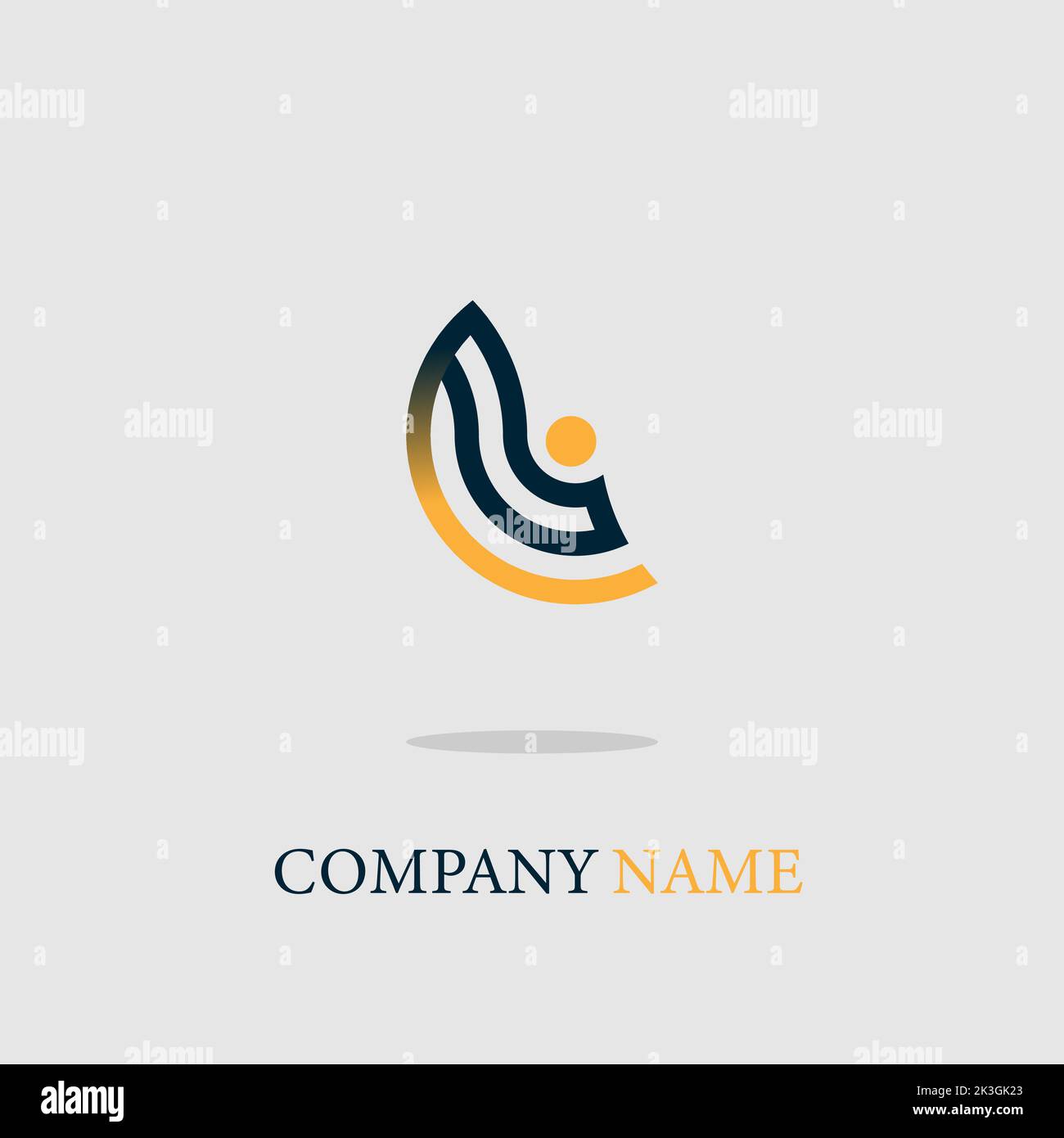 A company or brand logo example on a white background Stock Vector ...