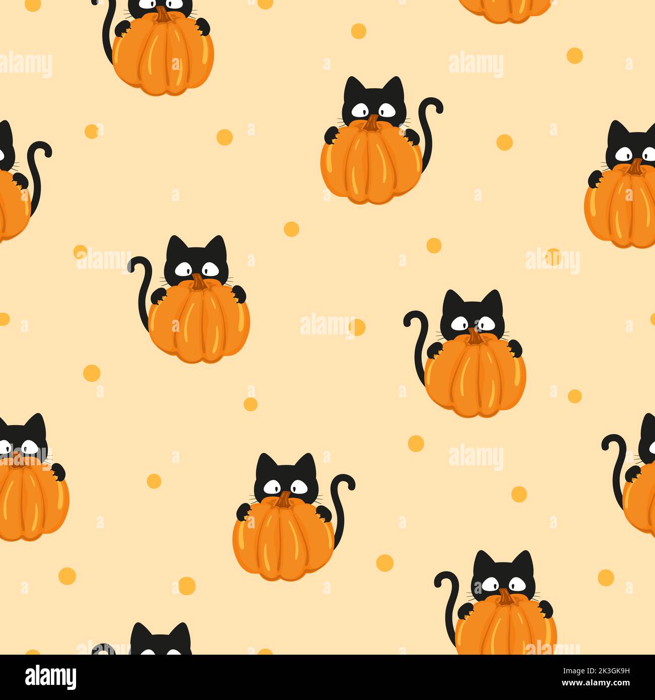 Pumpkin Cat Wallpaper