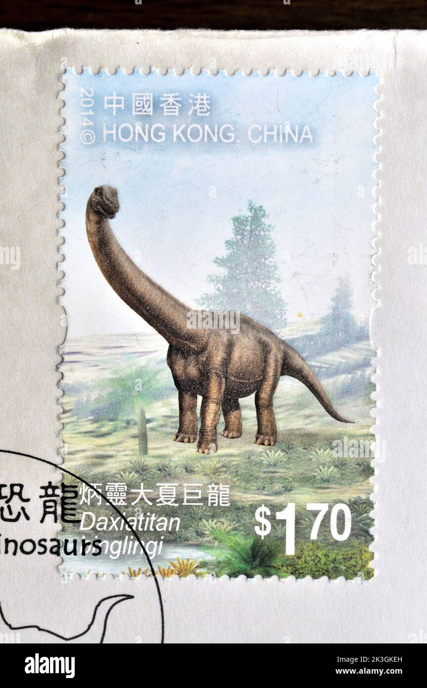 Hong Kong - CIRCA 2014:A stamp printed in Hongkong shows Chinese ...
