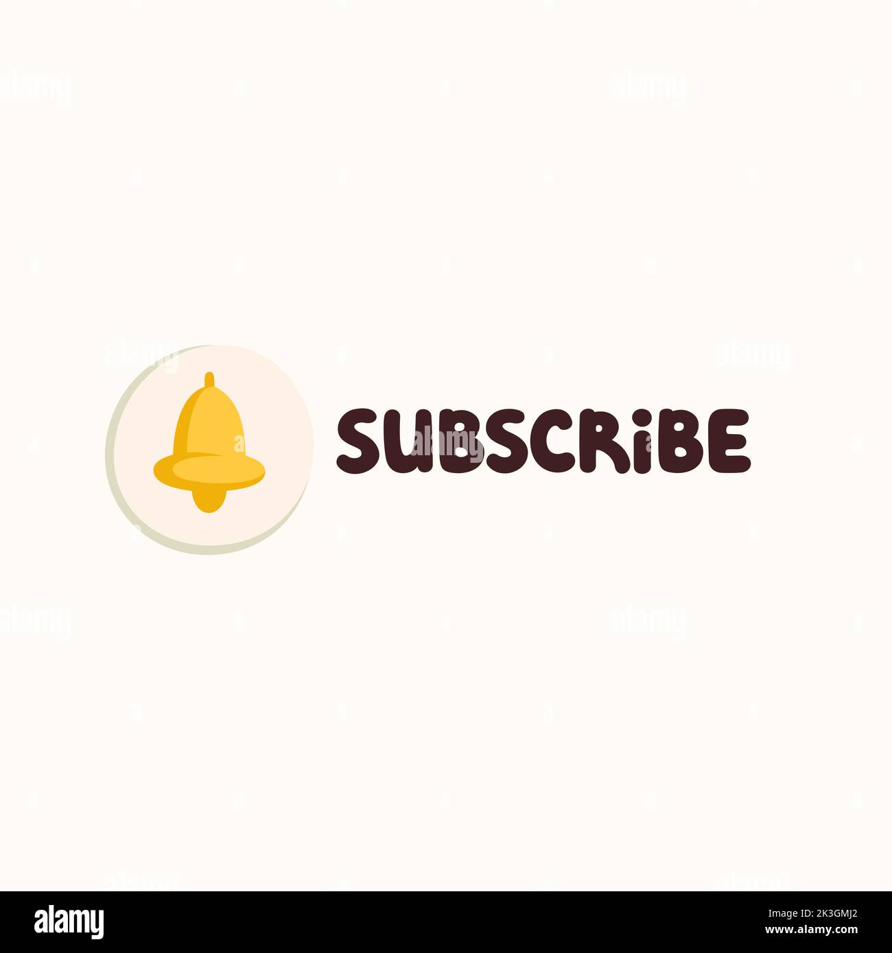 Subscribe sticker for a social media, making a blog or vlog vector flat ...