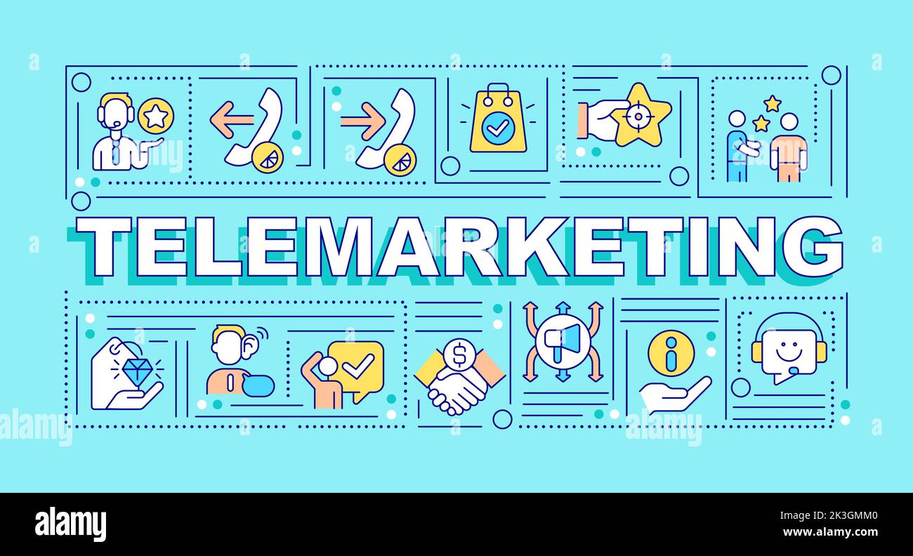 Telemarketing word concepts turquoise banner Stock Vector Image & Art ... Telemarketing word concepts turquoise banner Stock Vector Image & Art ...