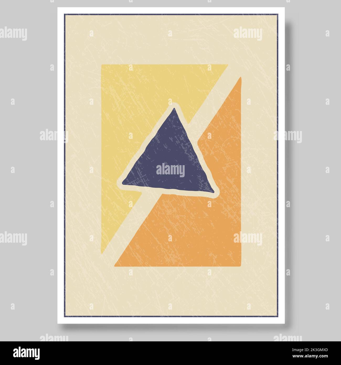 Abstract vector composition with grunge texture. A wall drawing, poster ...