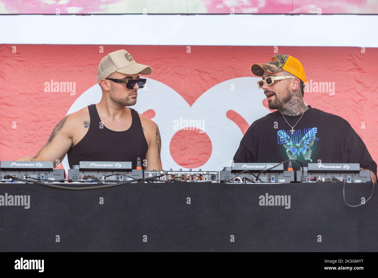 Las Vegas, USA. 24th Sep, 2022. KEVI and Matthew Russell of Cheat Codes ...