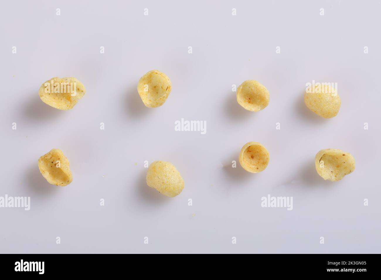 Fall Chanachur food on a white background. Mixed Chana chur with white ...