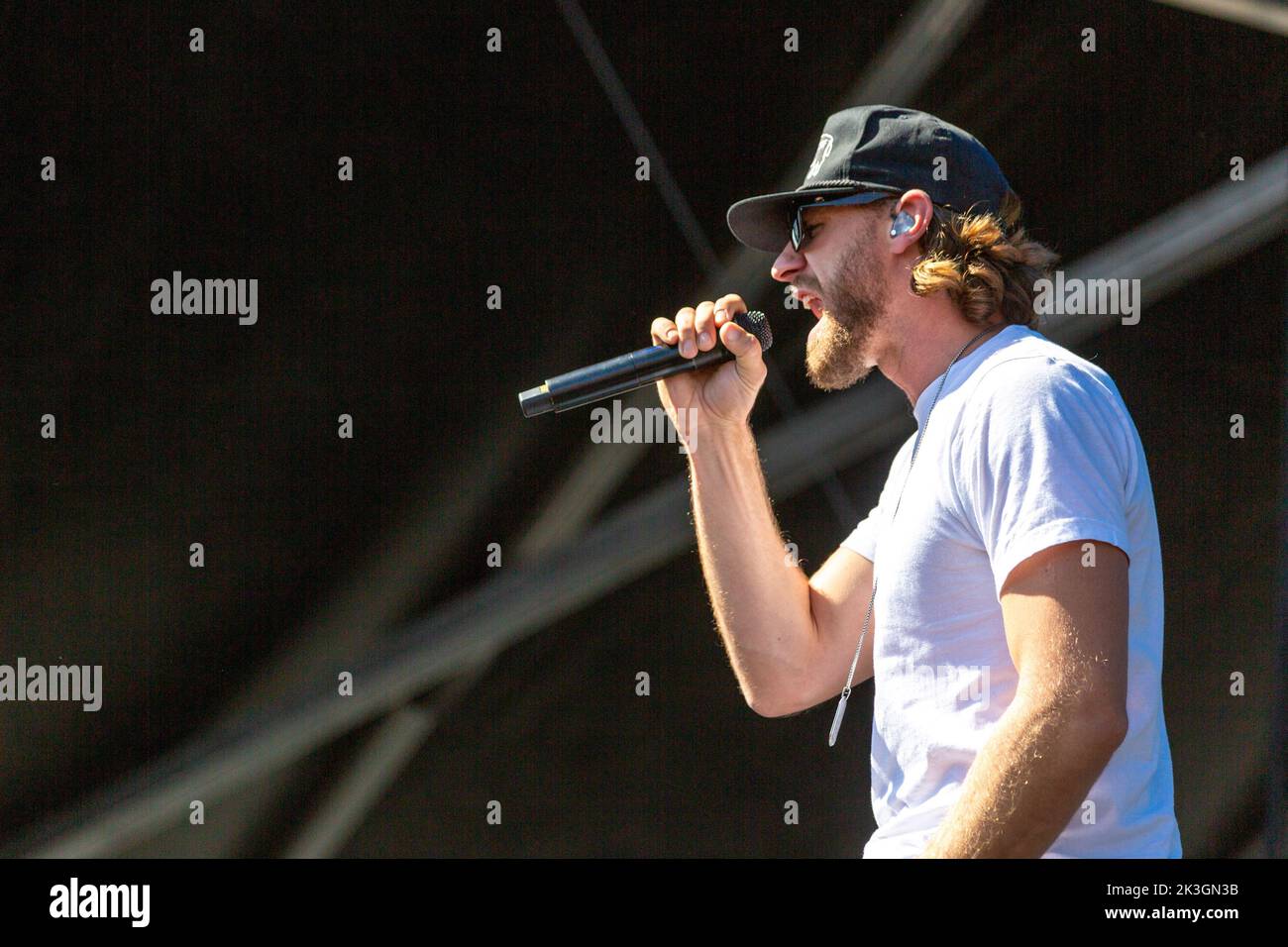 Chase Rice at the iHeartRadio Music Festival Daytime Village on ...