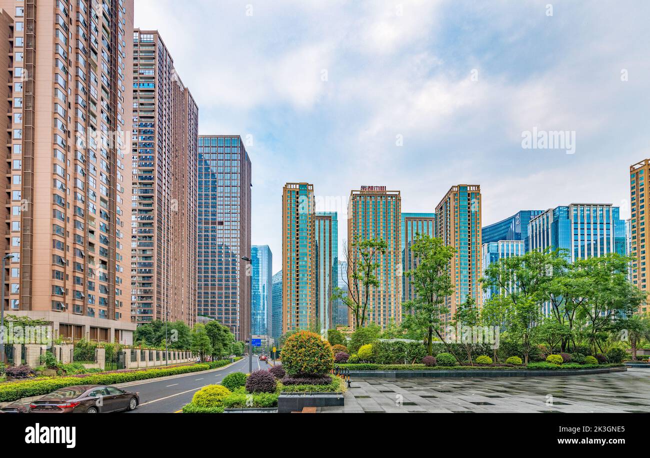 Street Scenery of Chengdu, Sichuan Province, China Stock Photo - Alamy