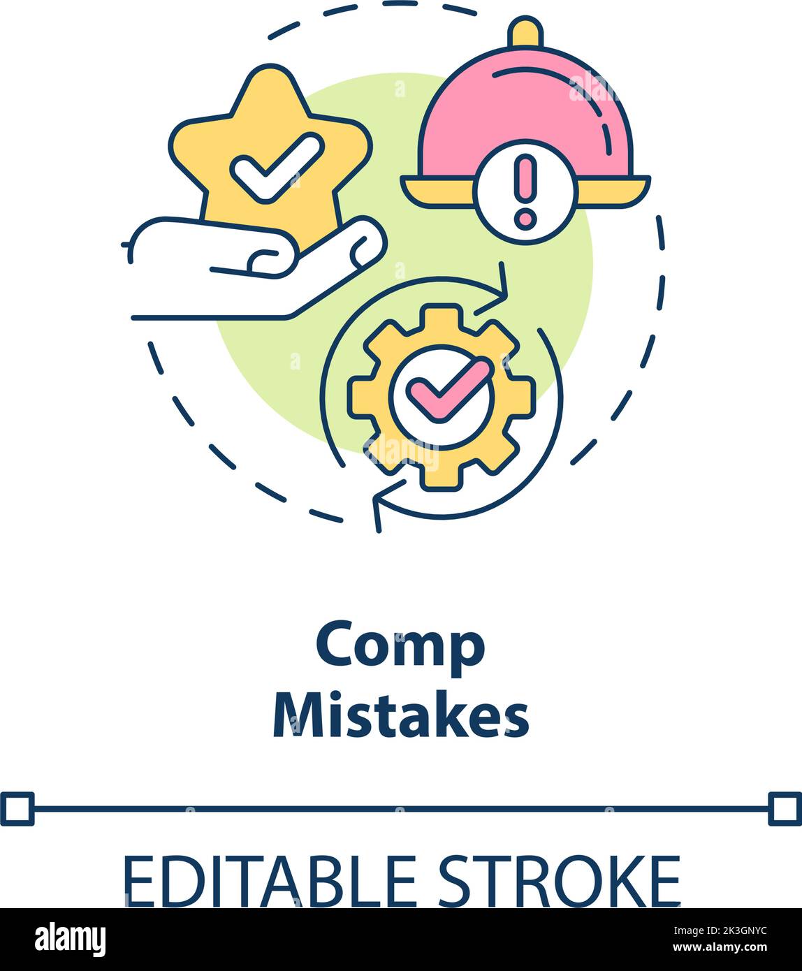 Comp mistakes concept icon Stock Vector Image & Art - Alamy