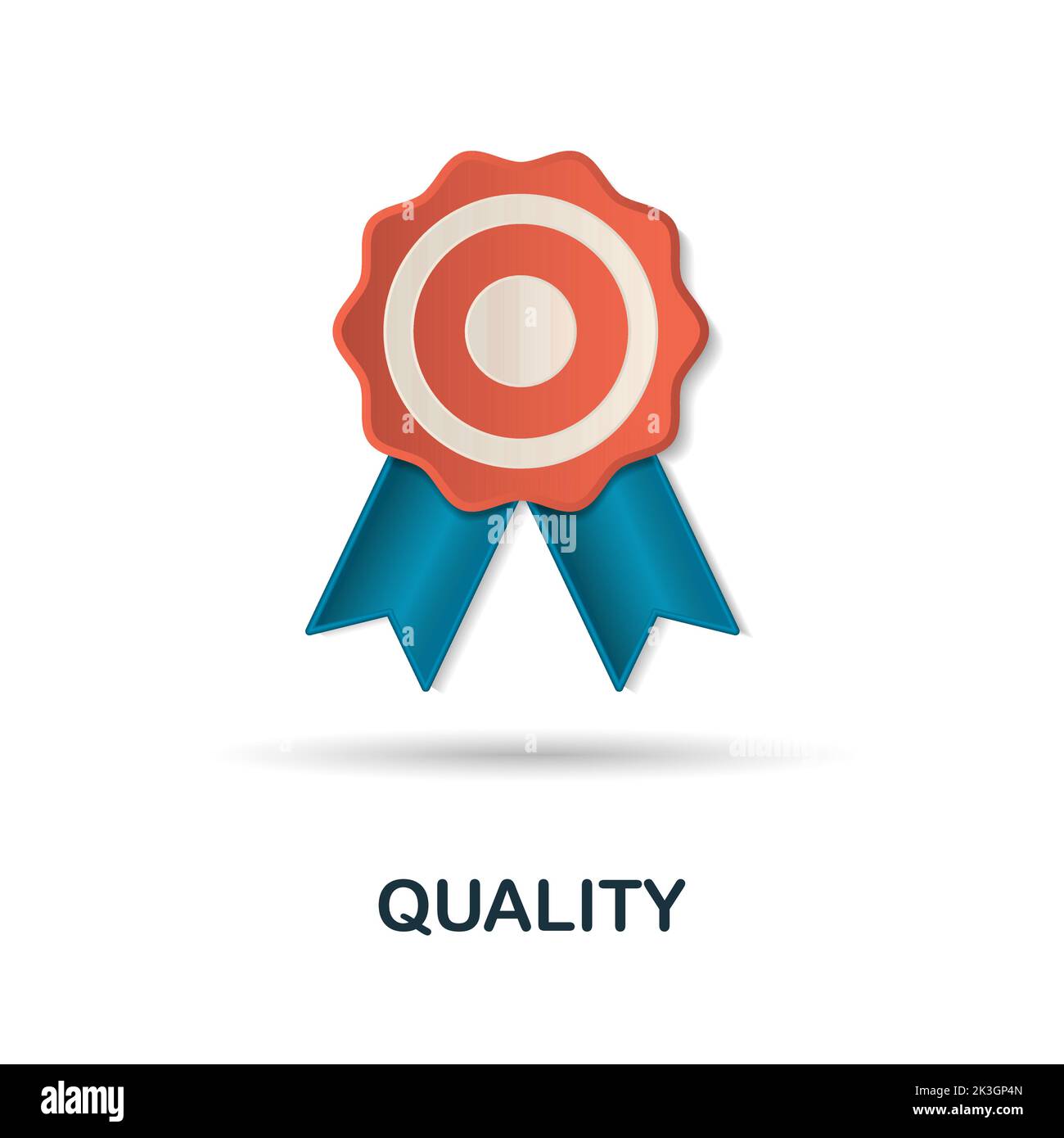 Quality icon. 3d illustration from company value collection. Creative ...