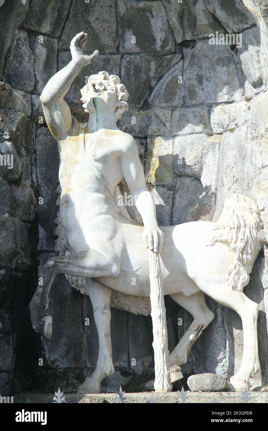 a sculpture of white marble stands in an alcove Stock Photo - Alamy